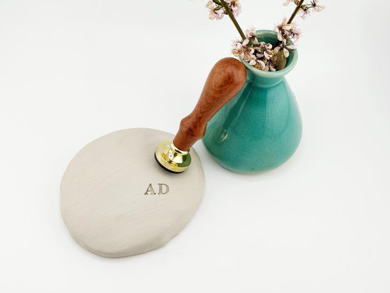 Interchangeable Custom Pottery Stamp, Personalised Initials Stamp ...