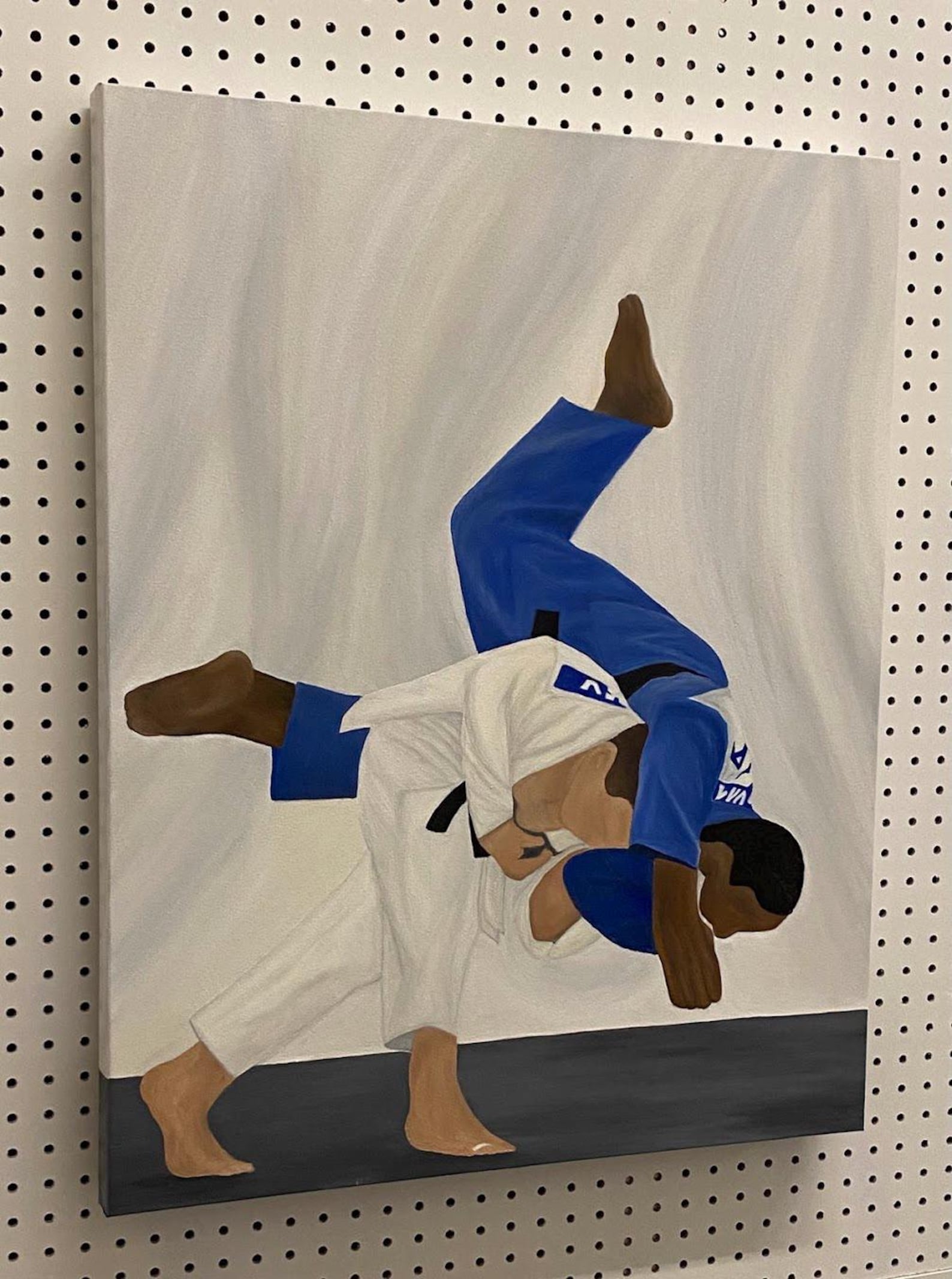 Ippon Seoi Nage Original Oil Painting (24''x30'') by 5th Dimension Art ...