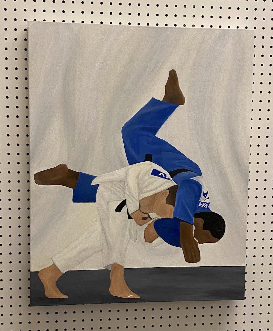 Ippon Seoi Nage Original Oil Painting (24''x30'') by 5th Dimension Art ...