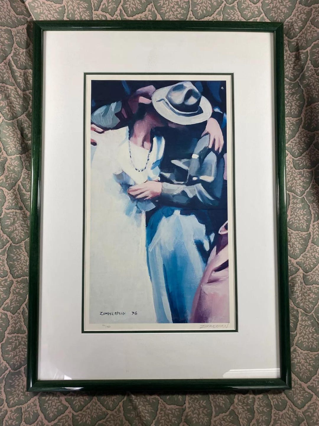 Zimmerman Couple Kissing Signed Numbered Lithograph 1976 - Etsy