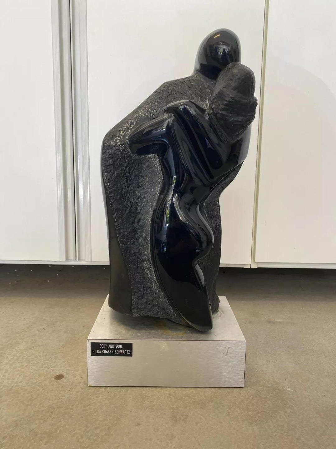 Hilda Chasen Schwartz Body and Soul Black Marplex Sculpture - Etsy