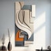 3D Wooden Wall Sculpture: Large Minimalist Art Decor - Etsy