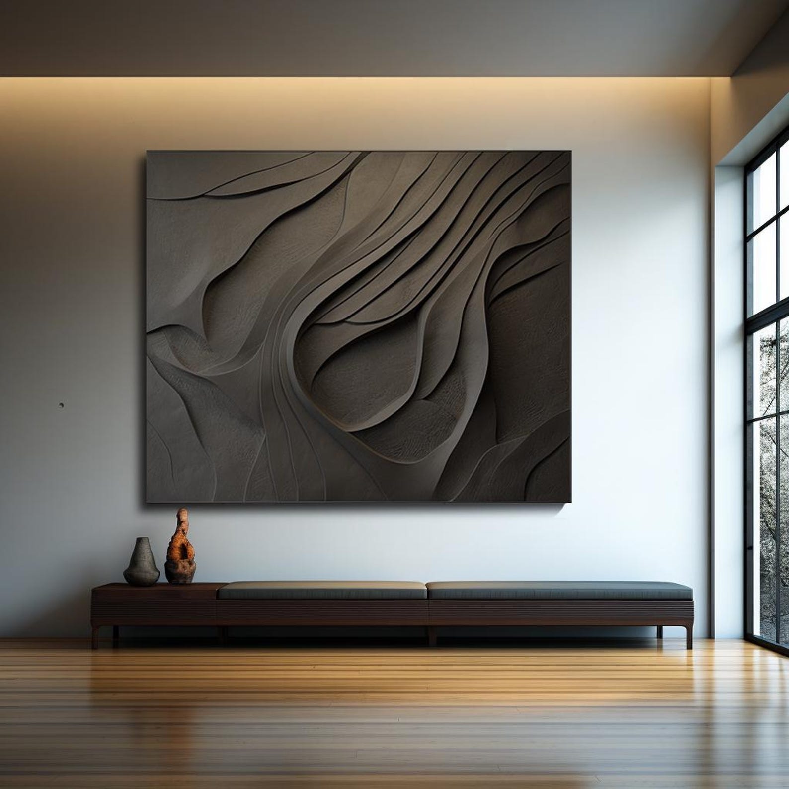 Large 3D Vision Wall Art, Timeless Design, Wooden Wall Decor - Etsy