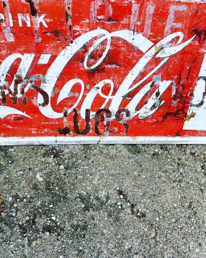 Original Antique 1960s Coca Cola Jugs Sign - Etsy