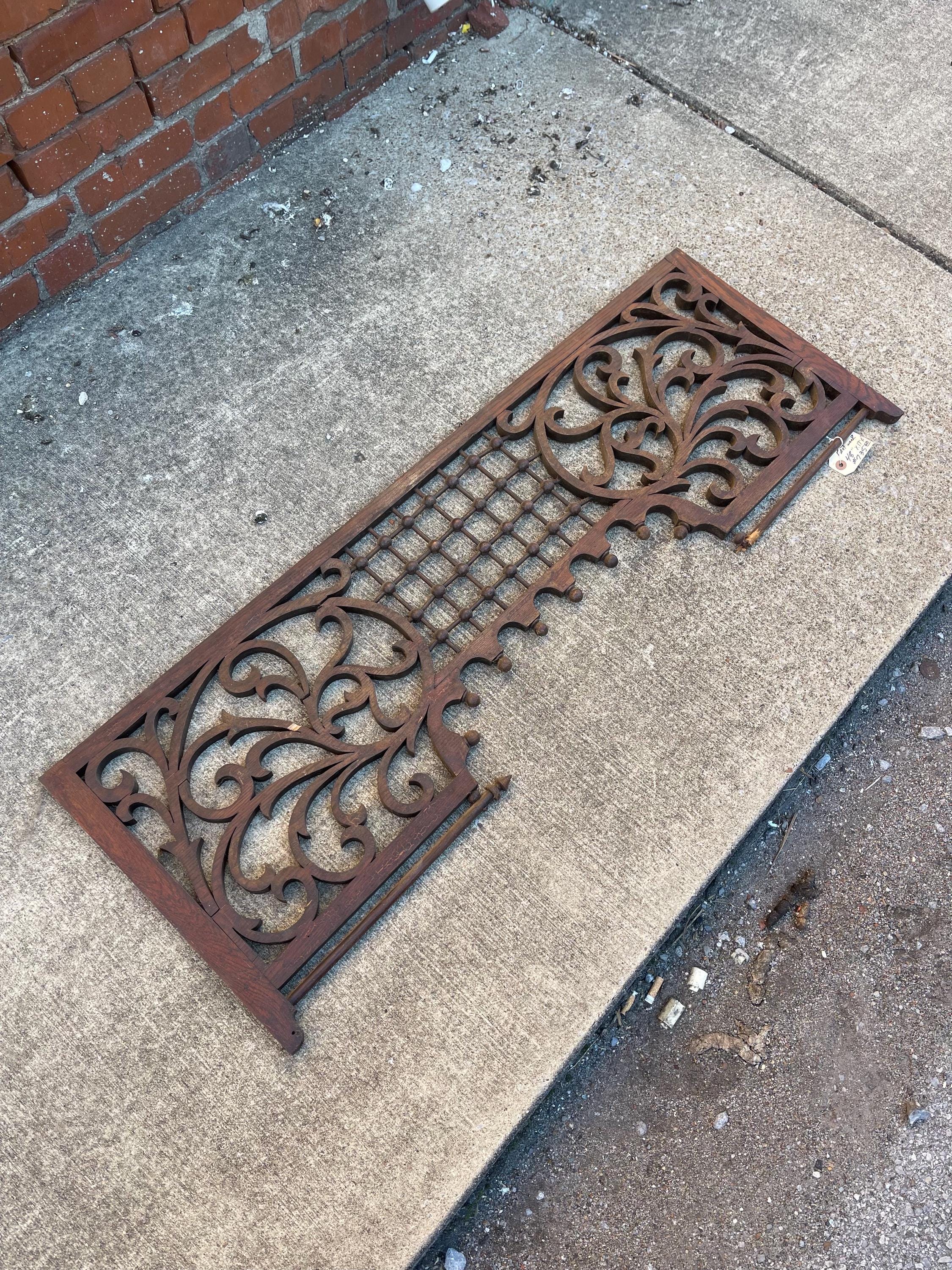 Original Antique 1900s Victorian 48” Wood Fretwork - Etsy