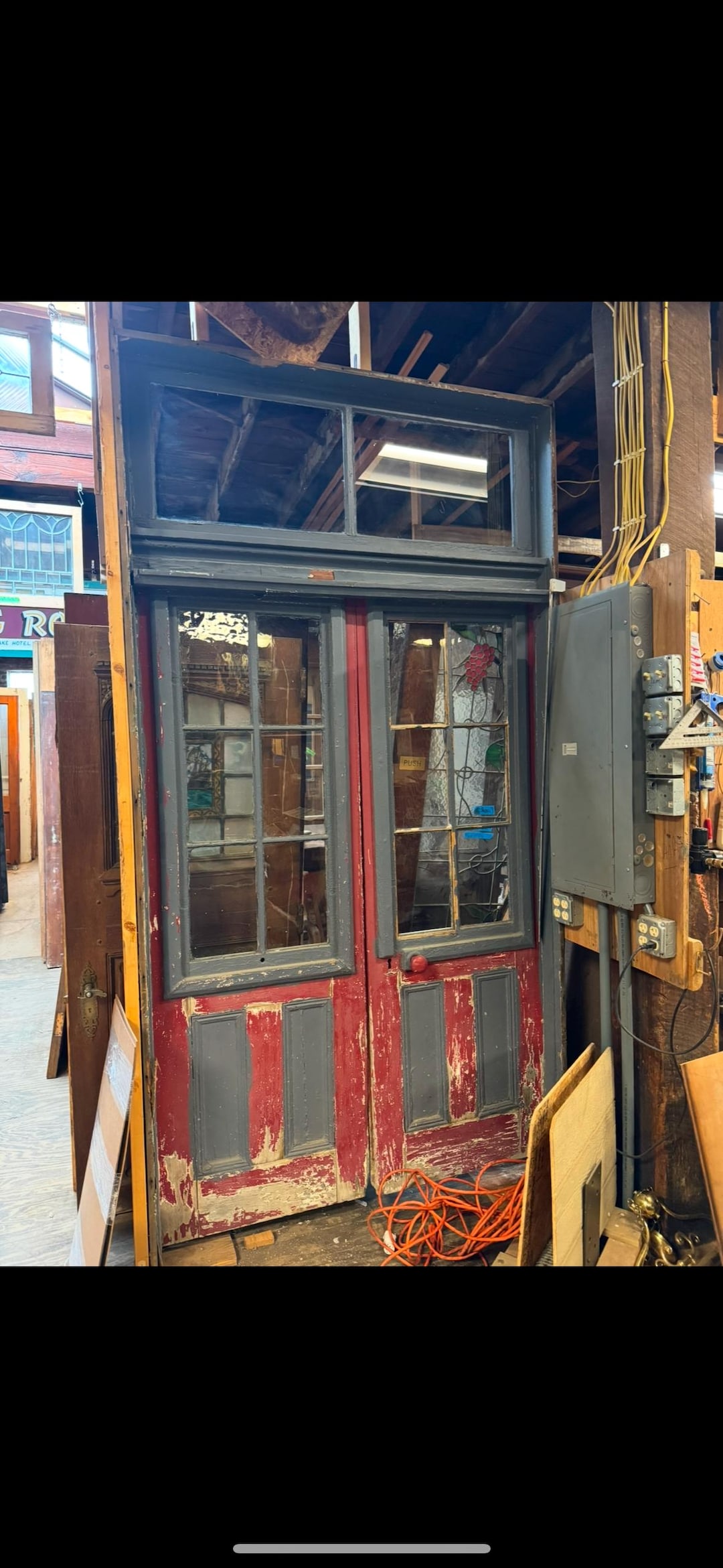 Vintage Railway Depot Doors and Transom. -antique Doors - Etsy