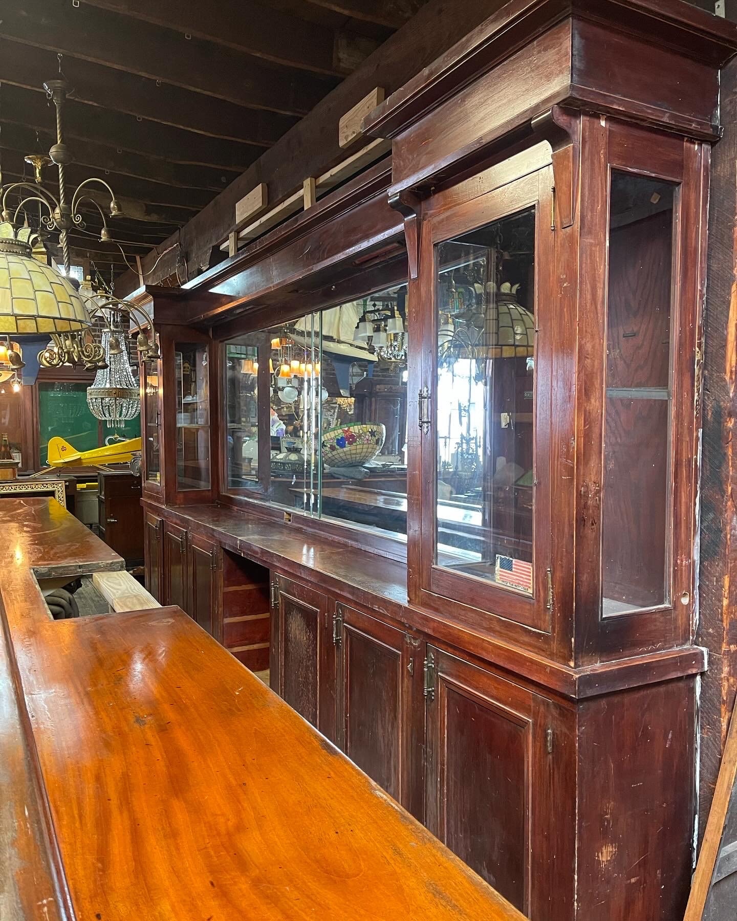 Original Antique 1930s 24’ Brunswick Front Bar and 16’ Backbar - Etsy
