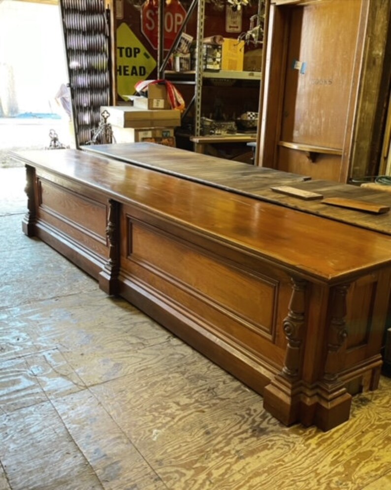 Original Antique 1910s 13' Walnut General Store Counter - Etsy