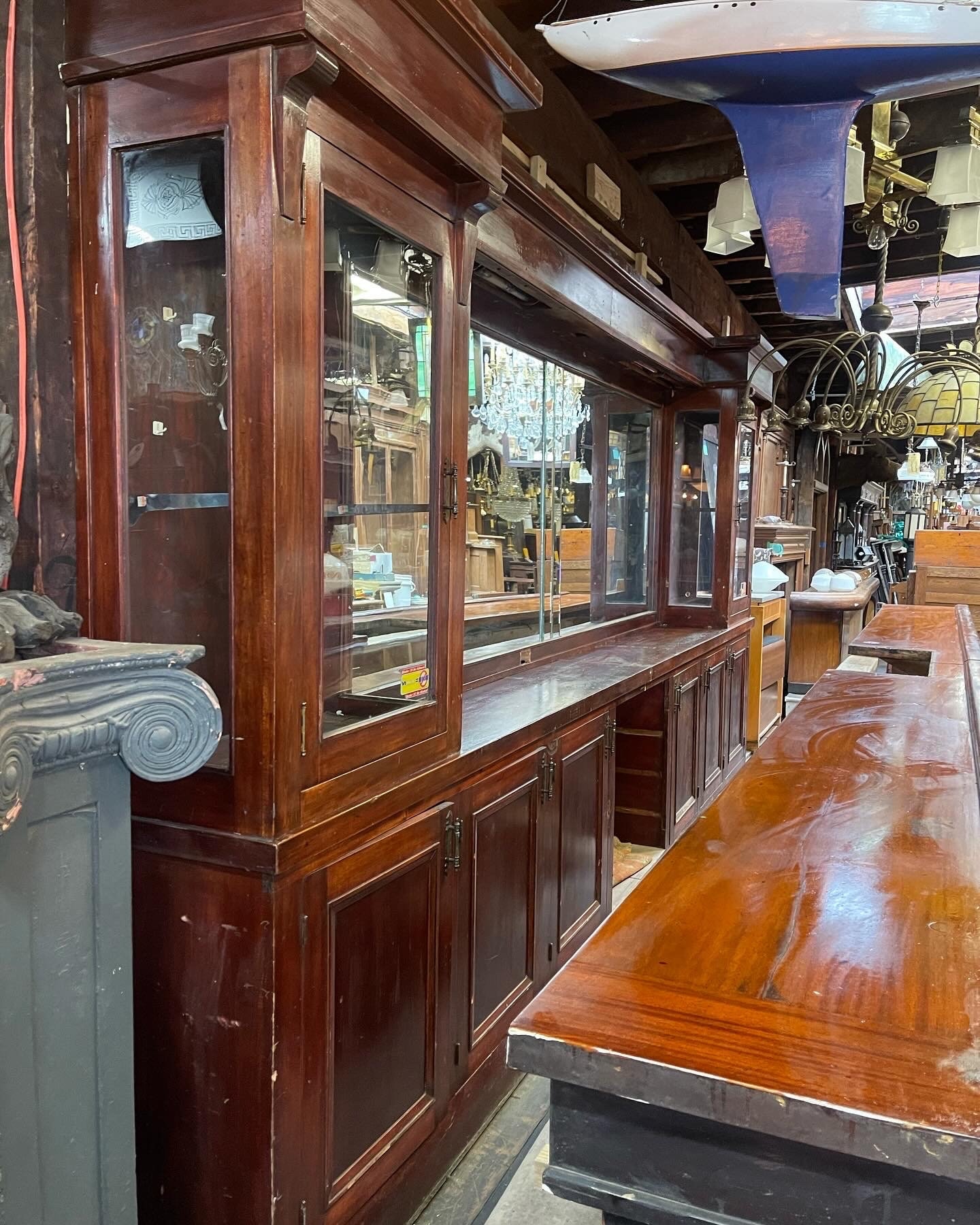 Original Antique 1930s 24’ Brunswick Front Bar and 16’ Backbar - Etsy