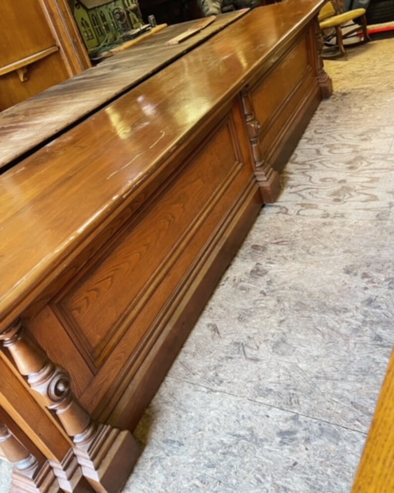 Original Antique 1910s 13' Walnut General Store Counter - Etsy