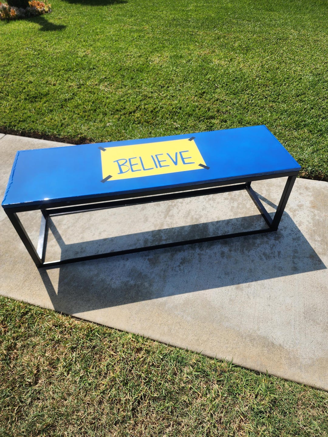 Ted Lasso believe Bench - Etsy