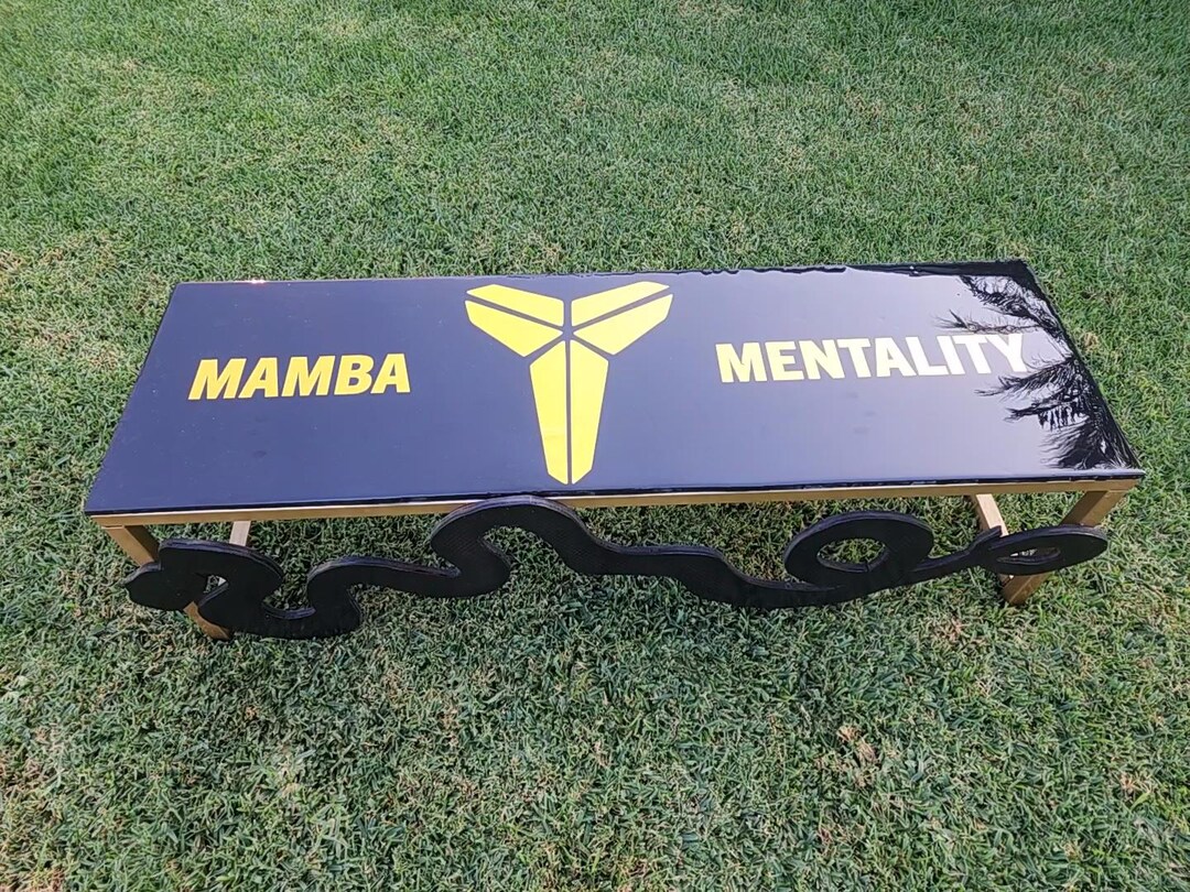 Kobe Bryant Black Mamba Custom Bench - Etsy