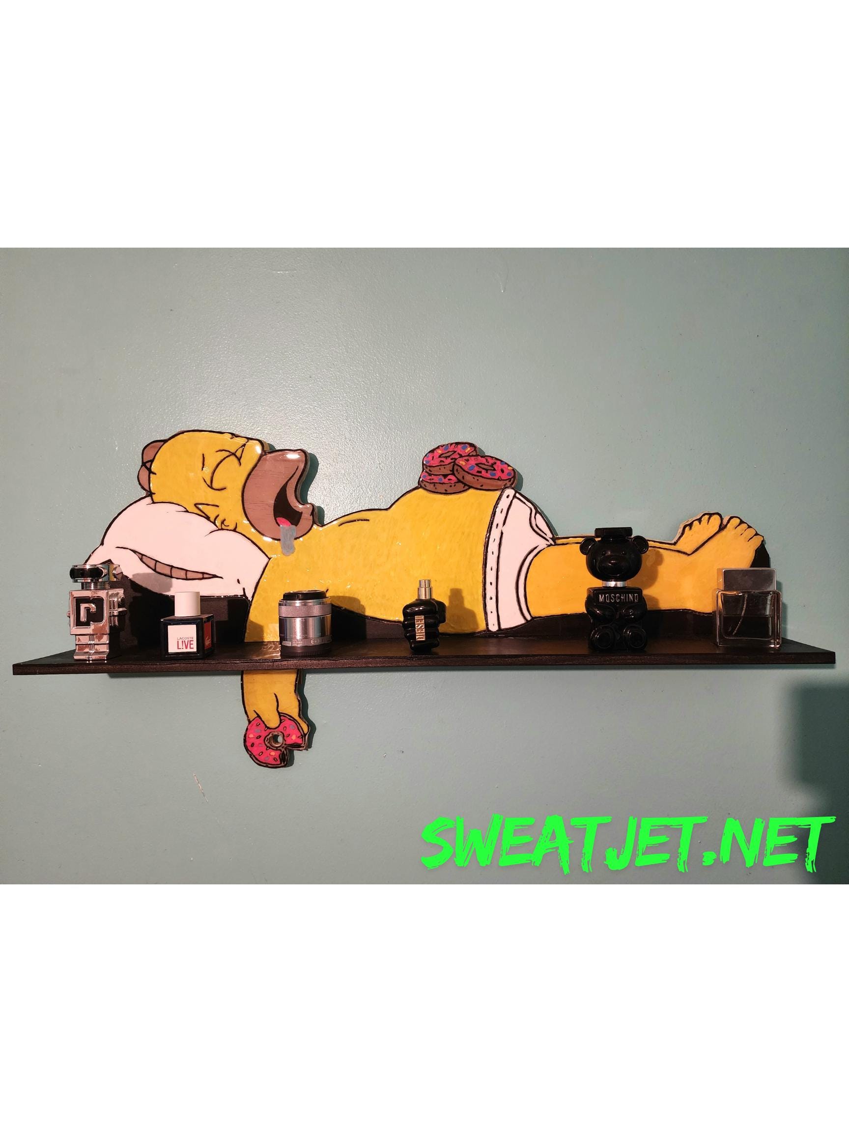 Homer Simpson Floating Shelf - Etsy