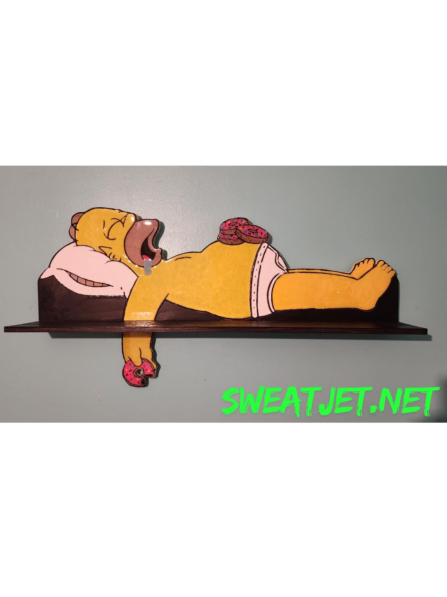 Homer Simpson Floating Shelf - Etsy
