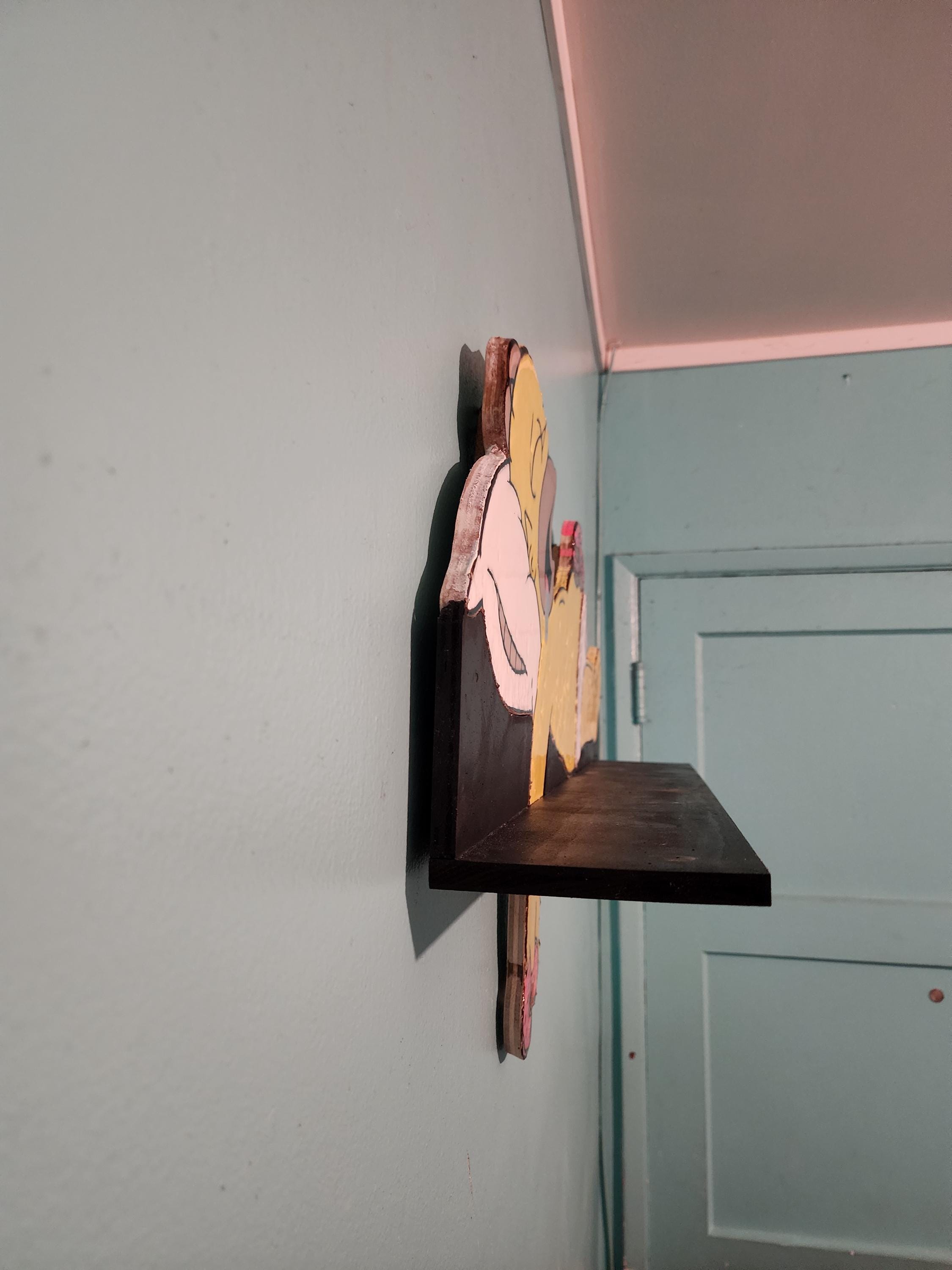 Homer Simpson Floating Shelf - Etsy