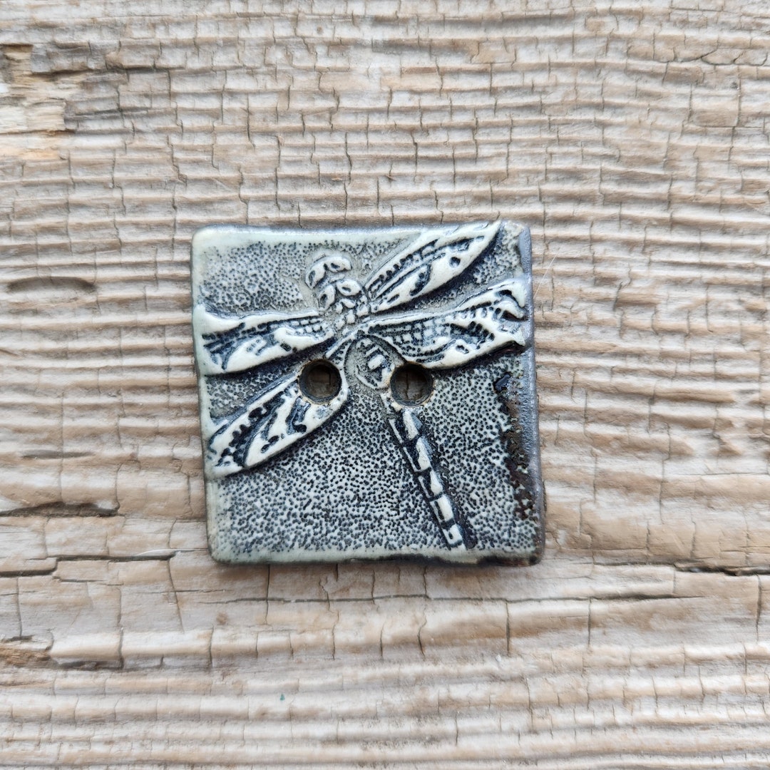 Dragonfly Buttons, Ceramic Buttons, Sewing Notions - Etsy