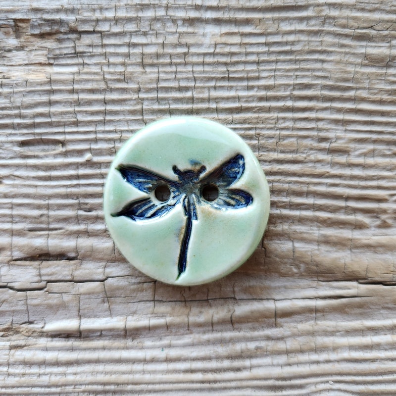 Dragonfly Buttons - Etsy