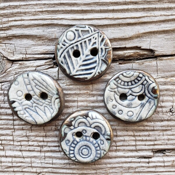 Small Ceramic Button - Etsy