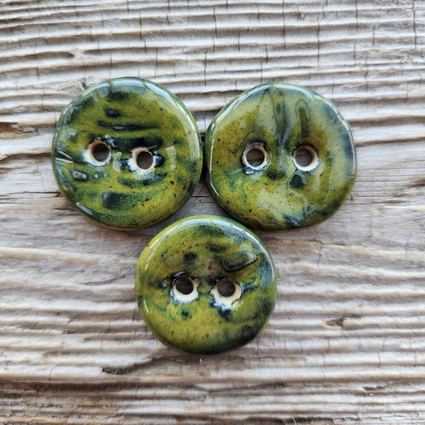 Olive Green Buttons - Etsy
