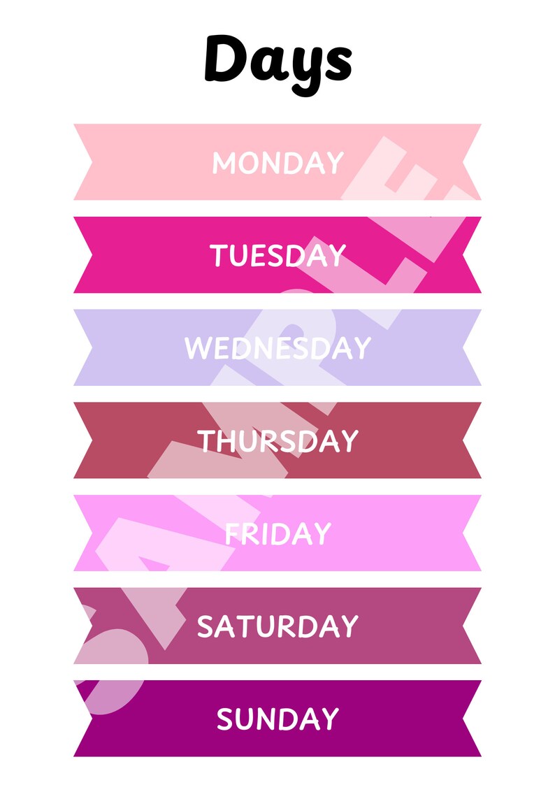 Printable Educational Posters for Teachers - Colours, Numbers, Days ...