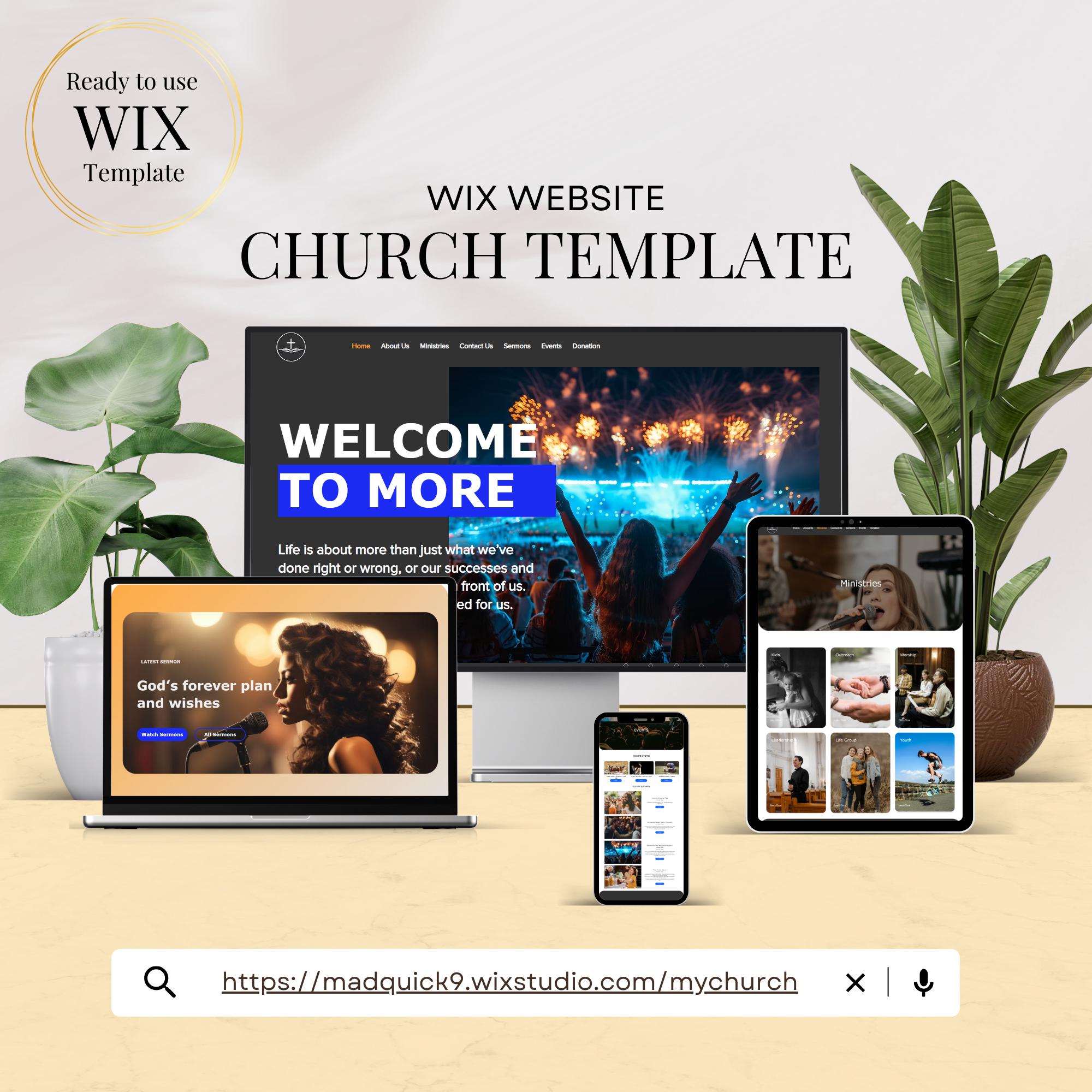 Wix Website for Church Wix Website Template for Church | Wix Template for Church Template for ...