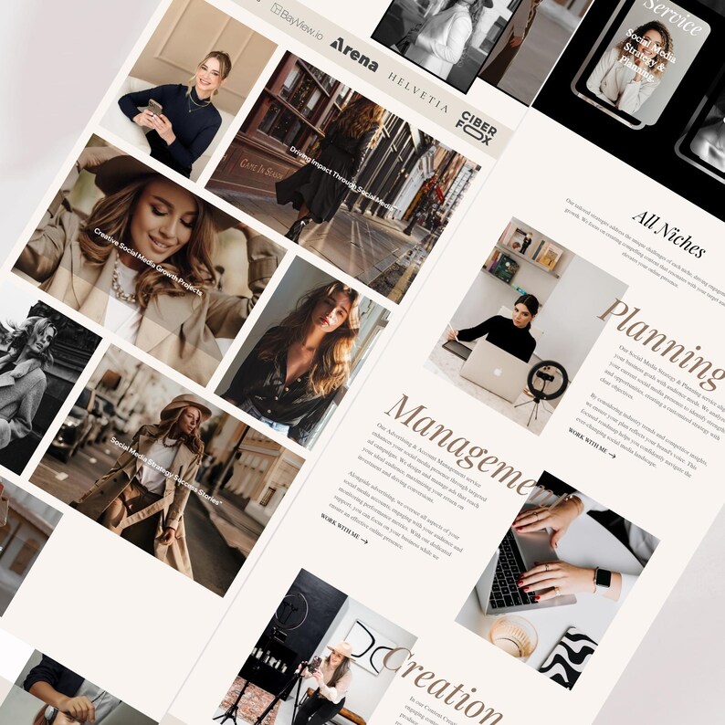 Wix Website Template for Social Media Experts | Service-based Business ...