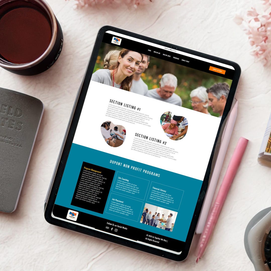 NGO Wix Website Template: Non Profit & Charity Design | Donation | NGO ...