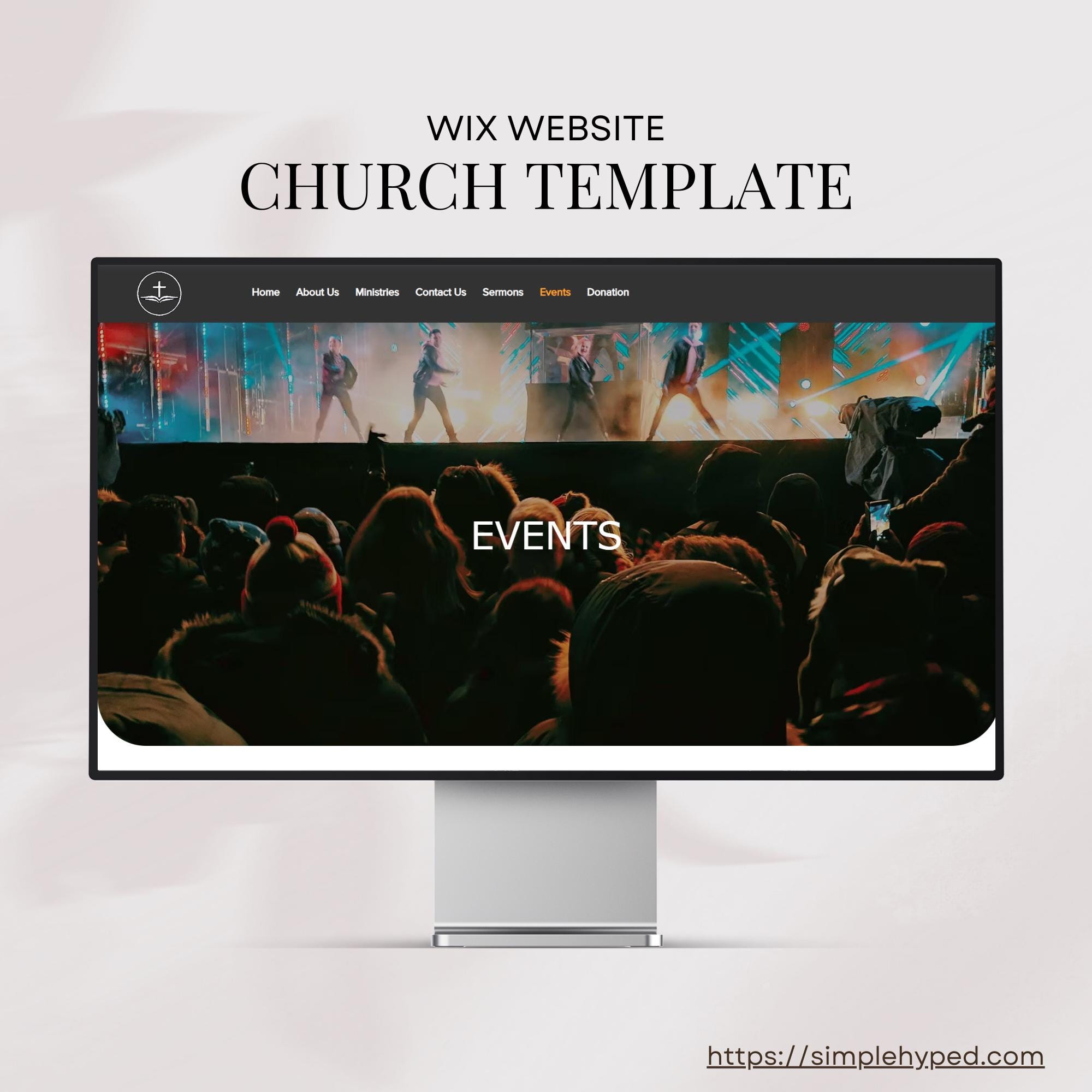 Wix Church Website Template | Customizable Ministry Design - Etsy
