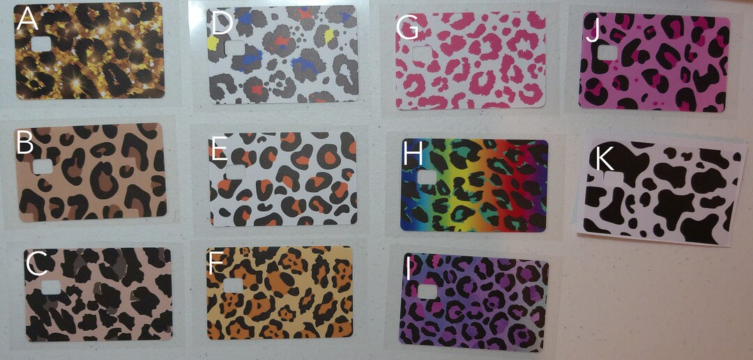 Animal Print I Credit I Debit I Card I Skins I Decals I Stickers - Etsy