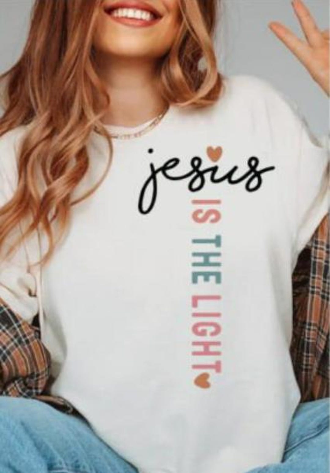 Jesus is the Light Png, SVG Floral Christian - Etsy