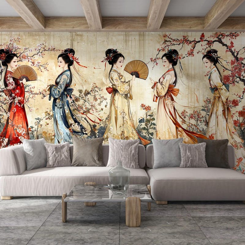 Asian Mural - Etsy