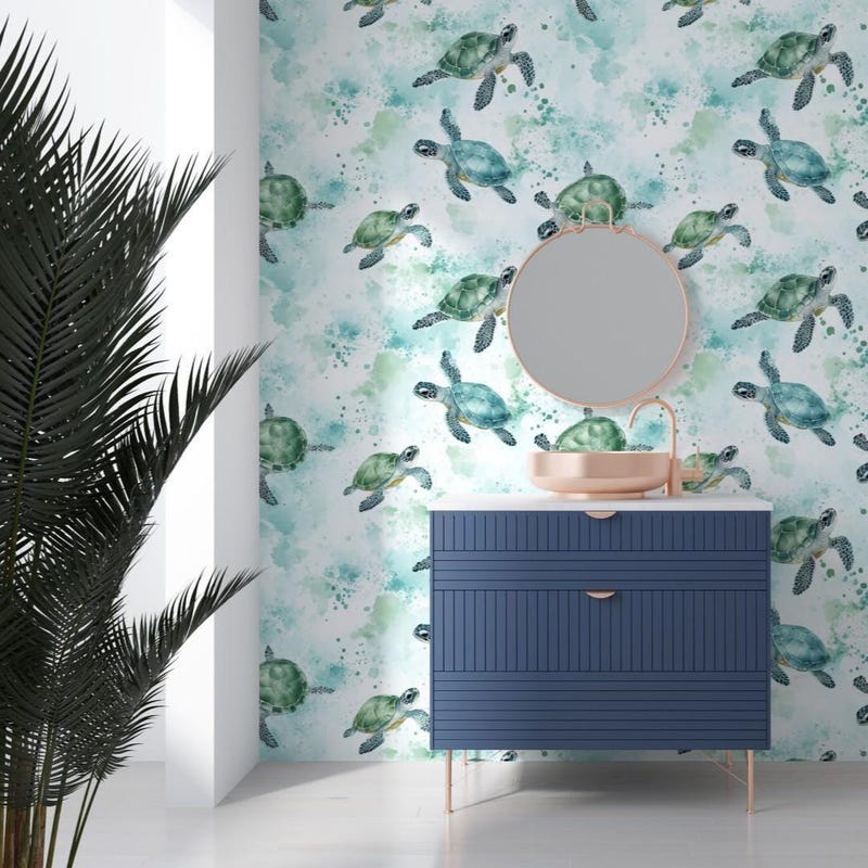 Sea Turtle Mural - Etsy