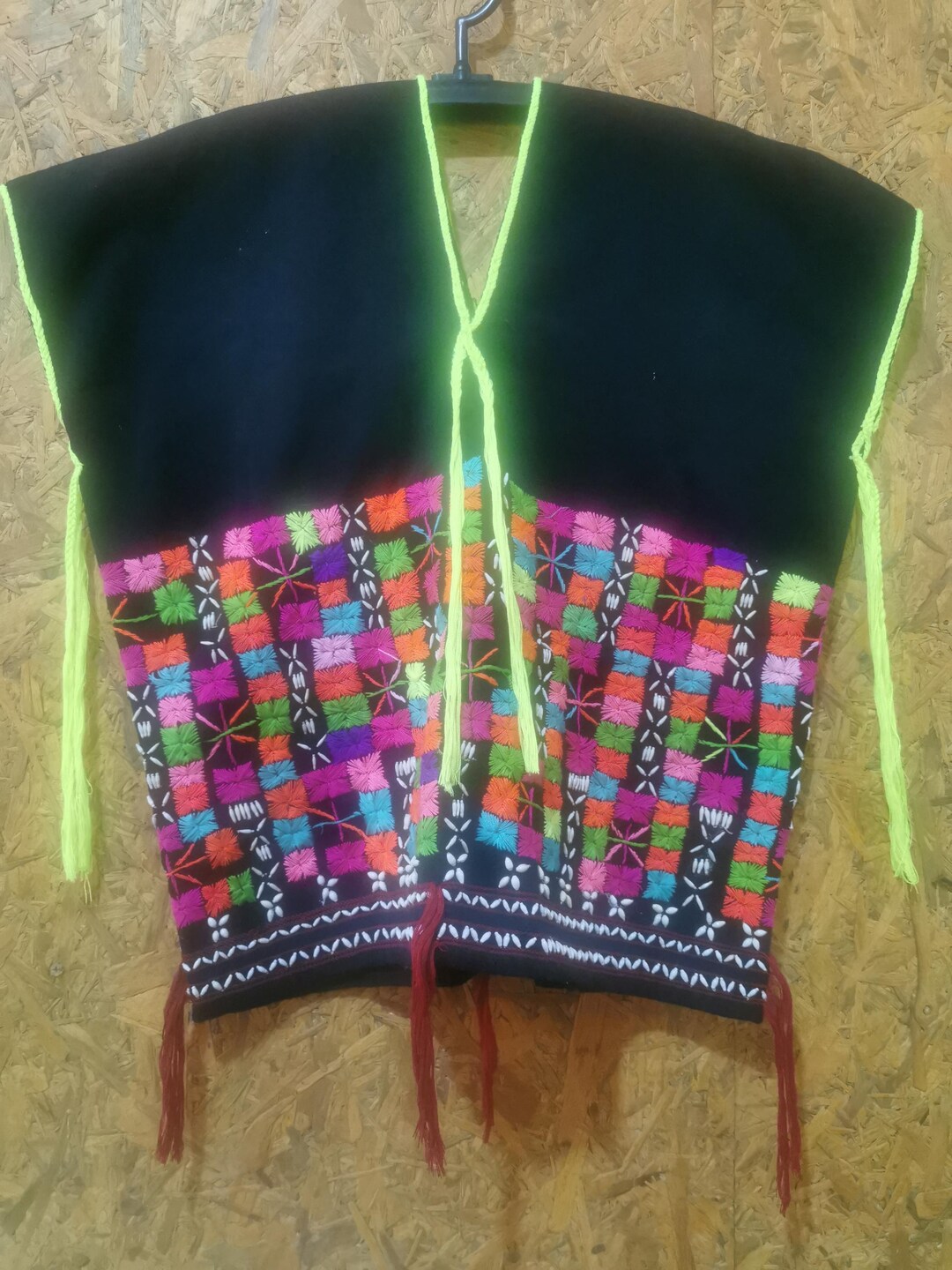 Handwoven Hill Tribe Shirt With Flower Embroideries, Hand Embroidered ...