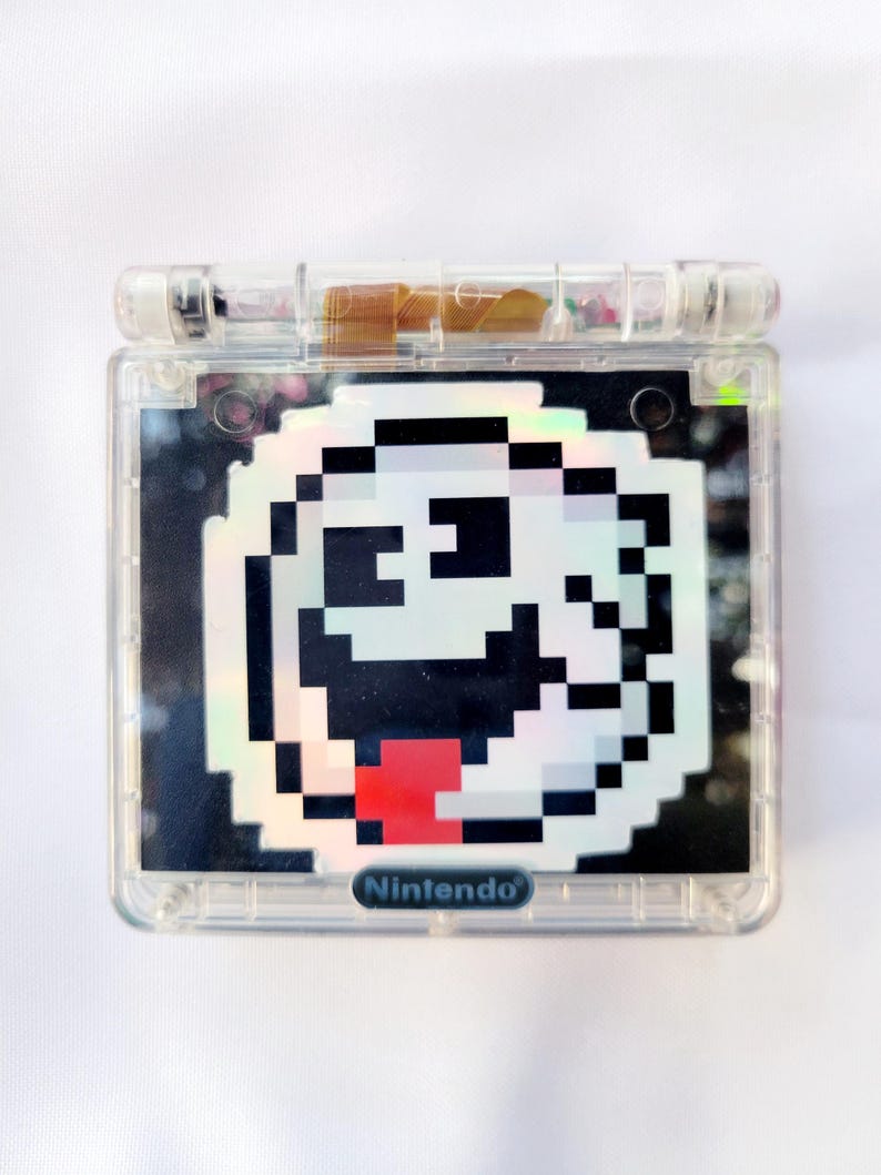 Boo Game Boy Advance SP W/ Transparent Shell & IPS V4 - Etsy