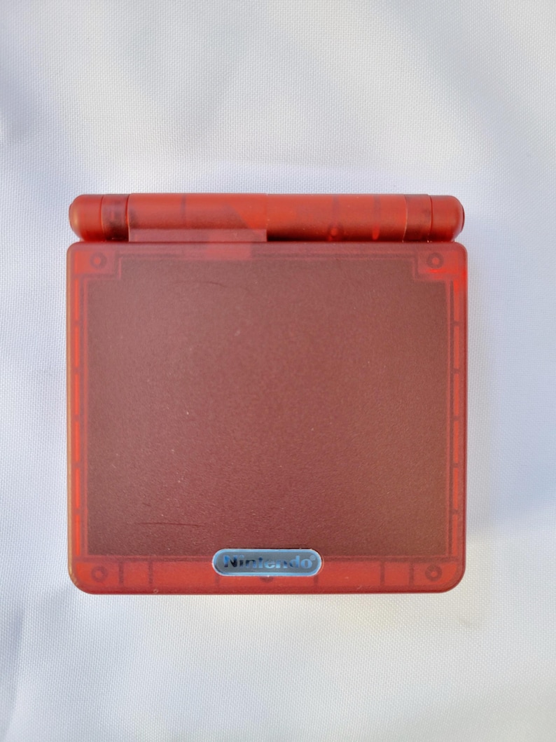 Red Translucent Game Boy Advance SP W/ IPS V4 - Etsy