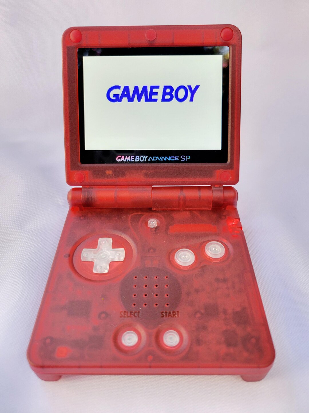 Red Translucent Game Boy Advance SP W/ IPS V4 - Etsy
