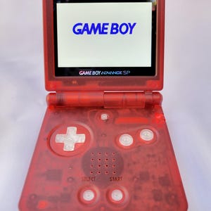 Red Translucent Game Boy Advance SP W/ IPS V4 - Etsy