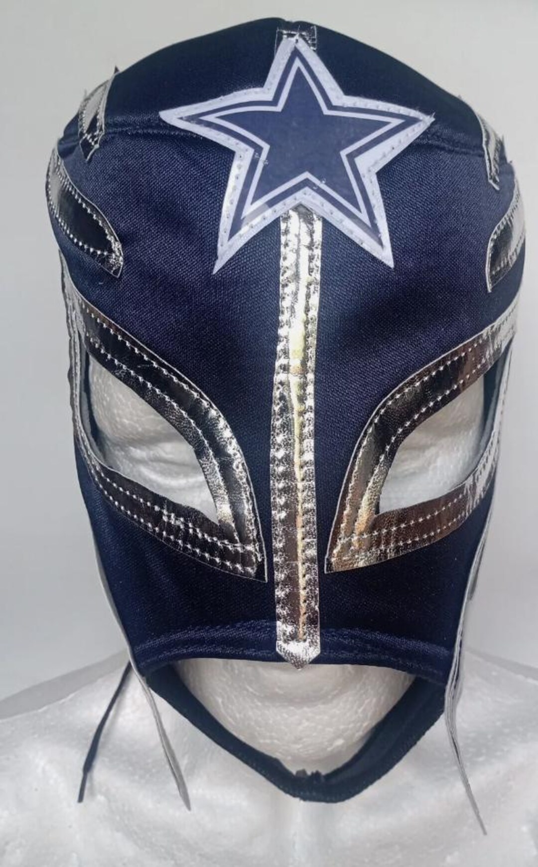 Dallas Cowboys Mask, Mexican Wrestler Mask Cowboys Game Day Wrestler ...