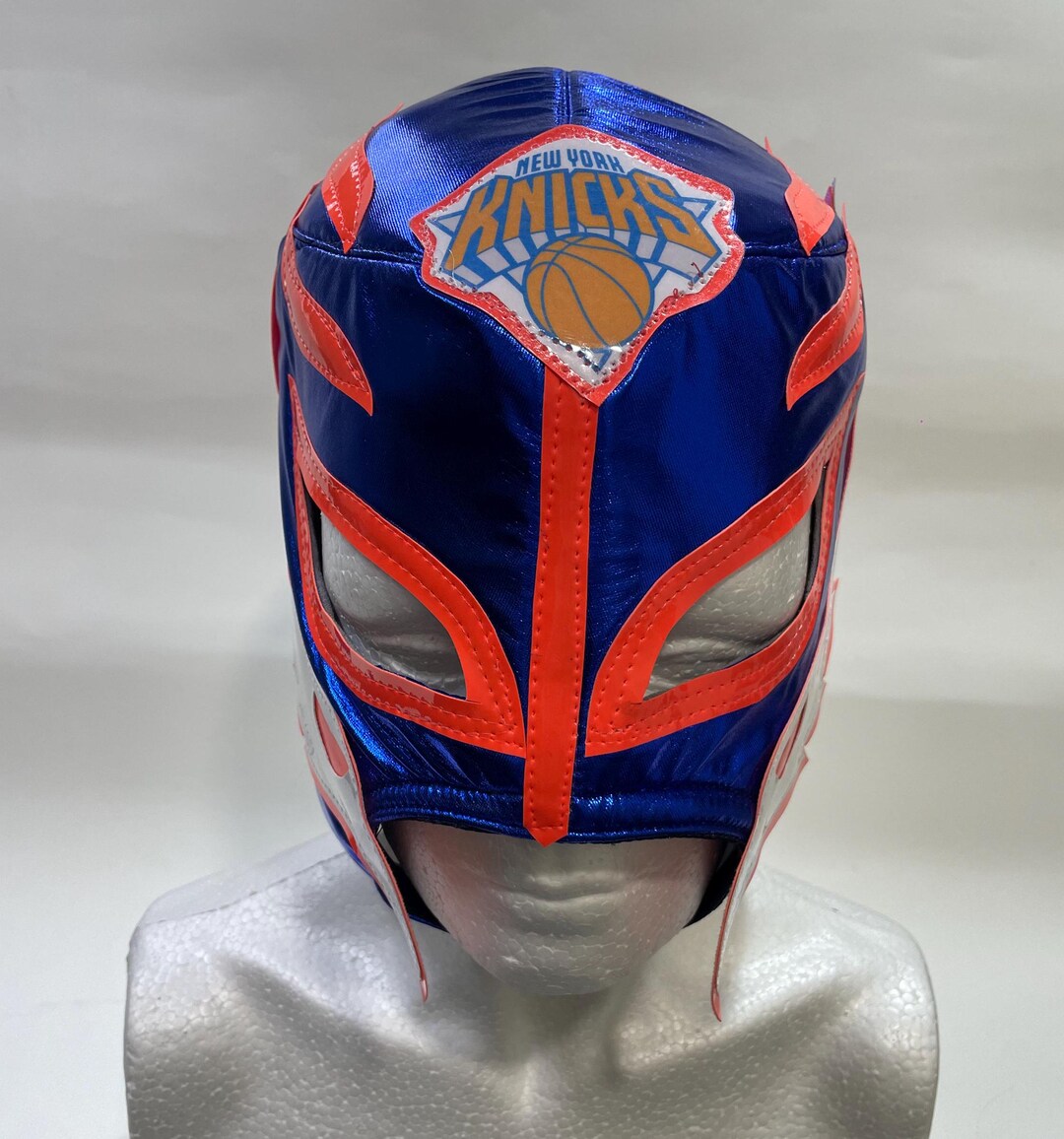 Knicks Basketball Style Wrestler Mask, Mexican Handicraft - Etsy