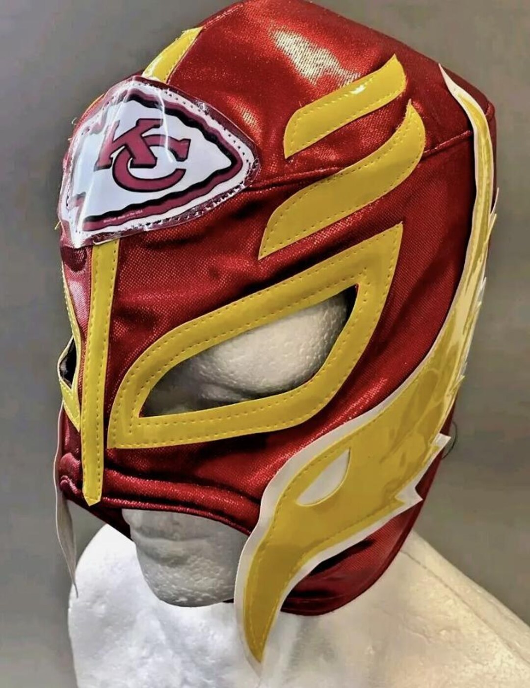 Kansas City Chiefs Red Mask, Chiefs Mexican Wrestling Style Mask, Game ...