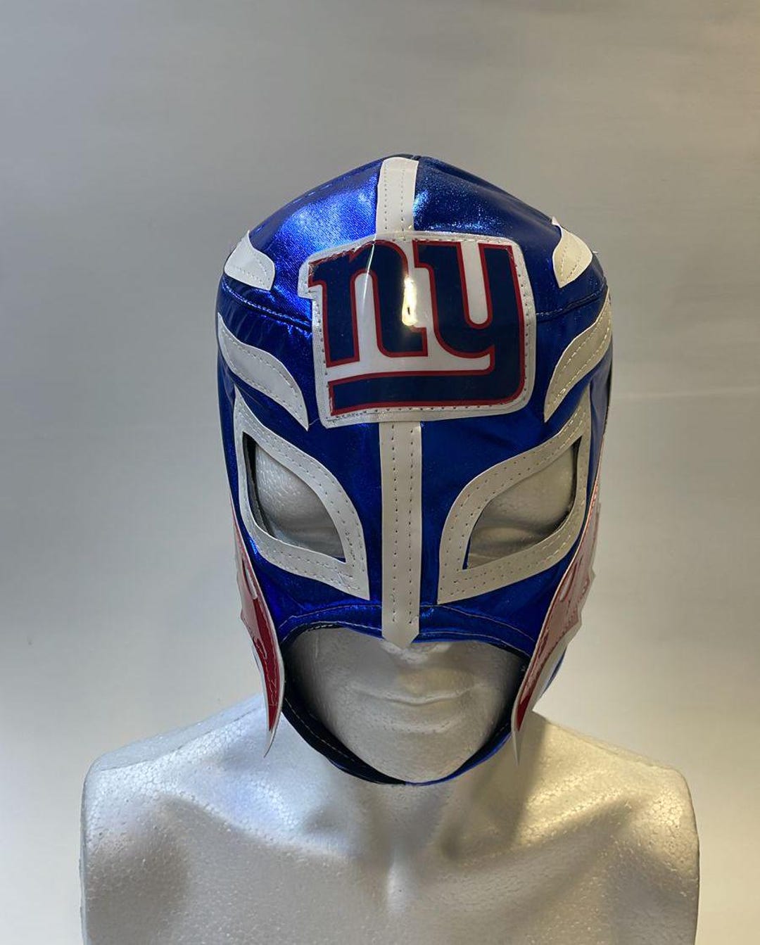 New York Giants Style Mexican Wrestler Mask Giants Game Day Mask - Etsy