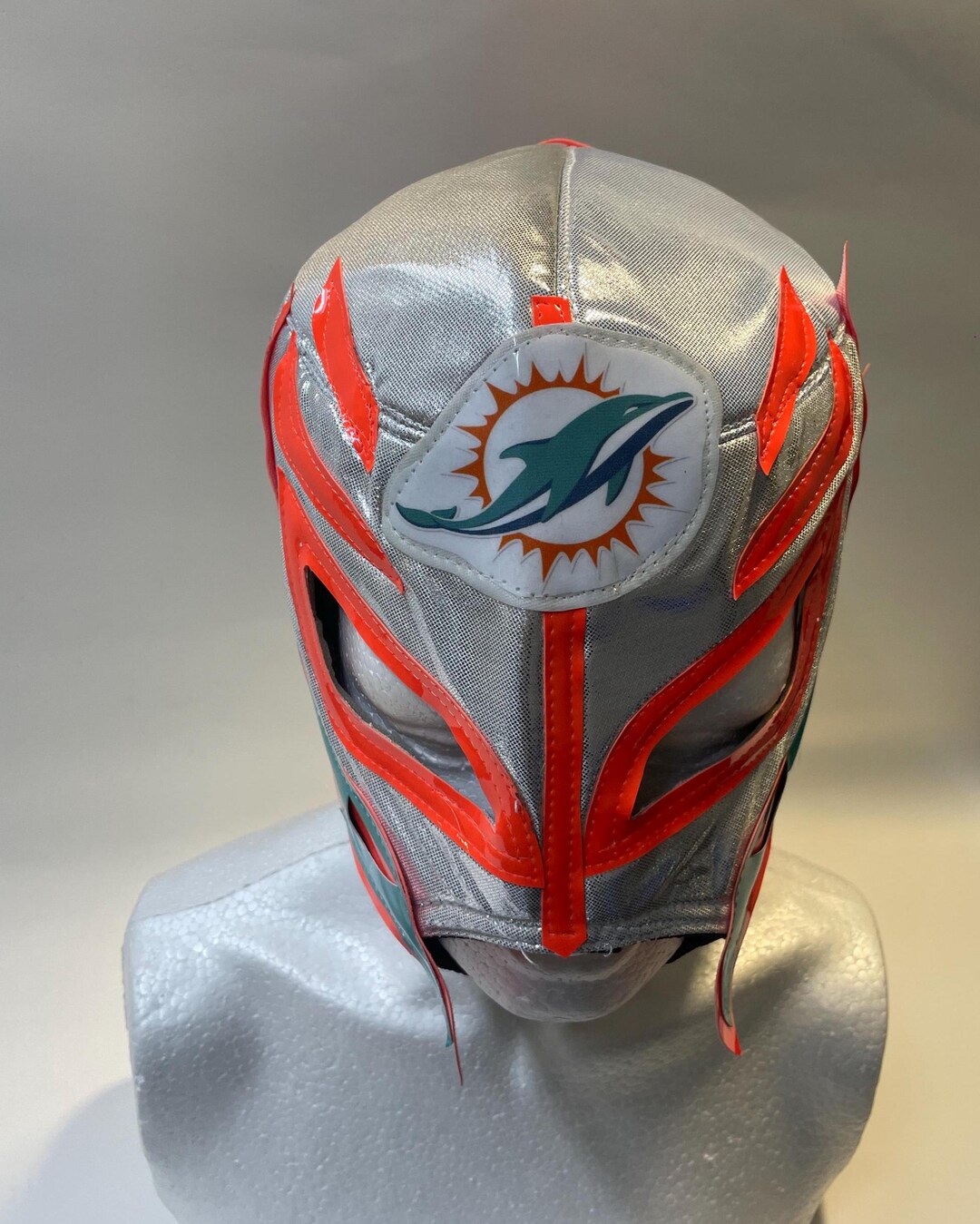 Miami Dolphins Mask, Mascara Luchador De Miami Dolphins, Miami Dolphins ...