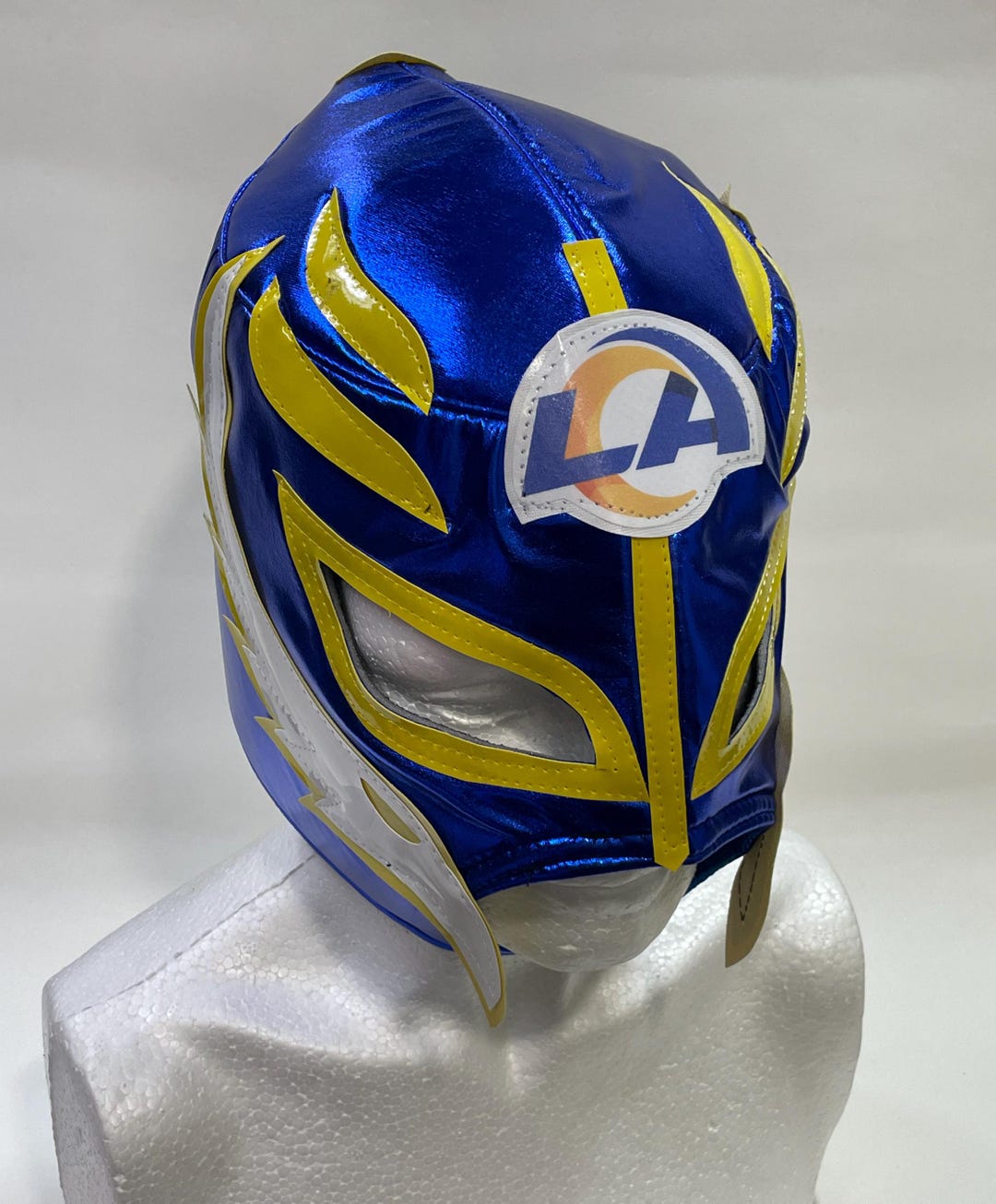 LA Rams Mask, Rams Mexican Wrestler Style Mask, Rams Game Day Mask - Etsy