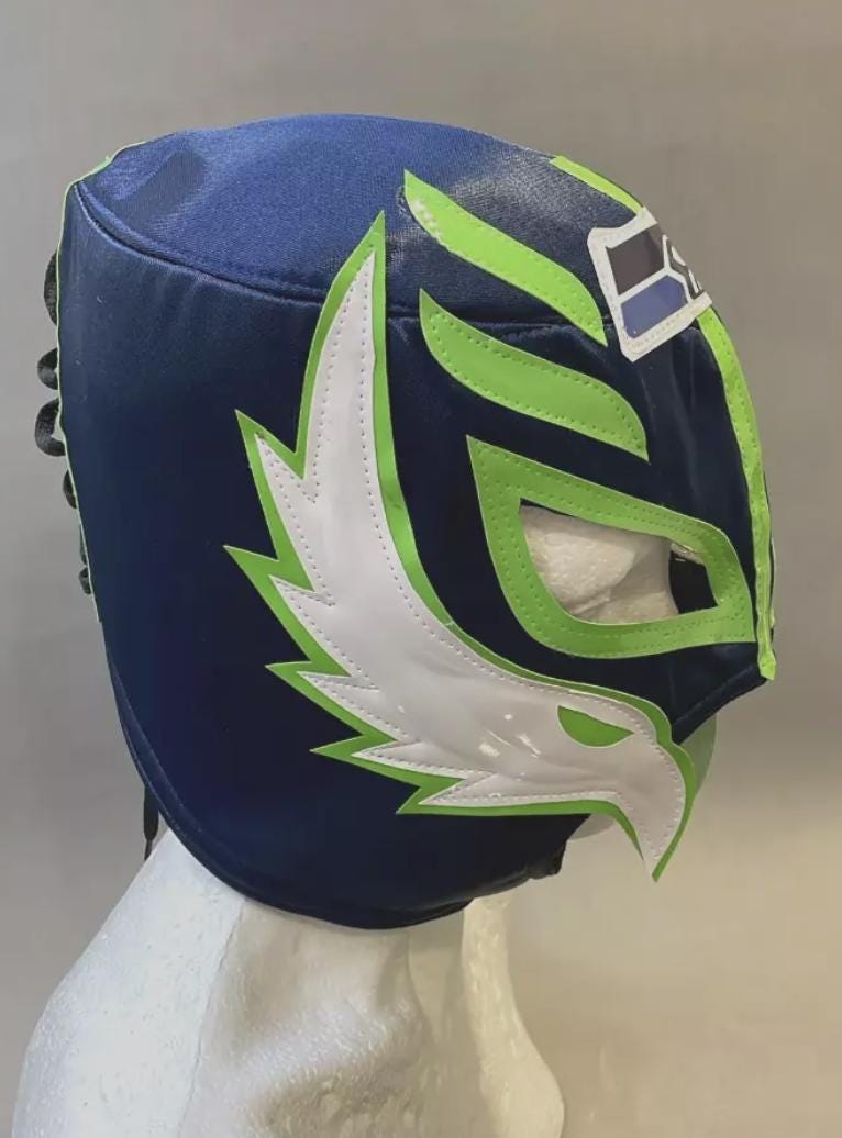 Seattle Seahawks Mexican Wrestler Mask Mascara De Luchador Seahawks ...