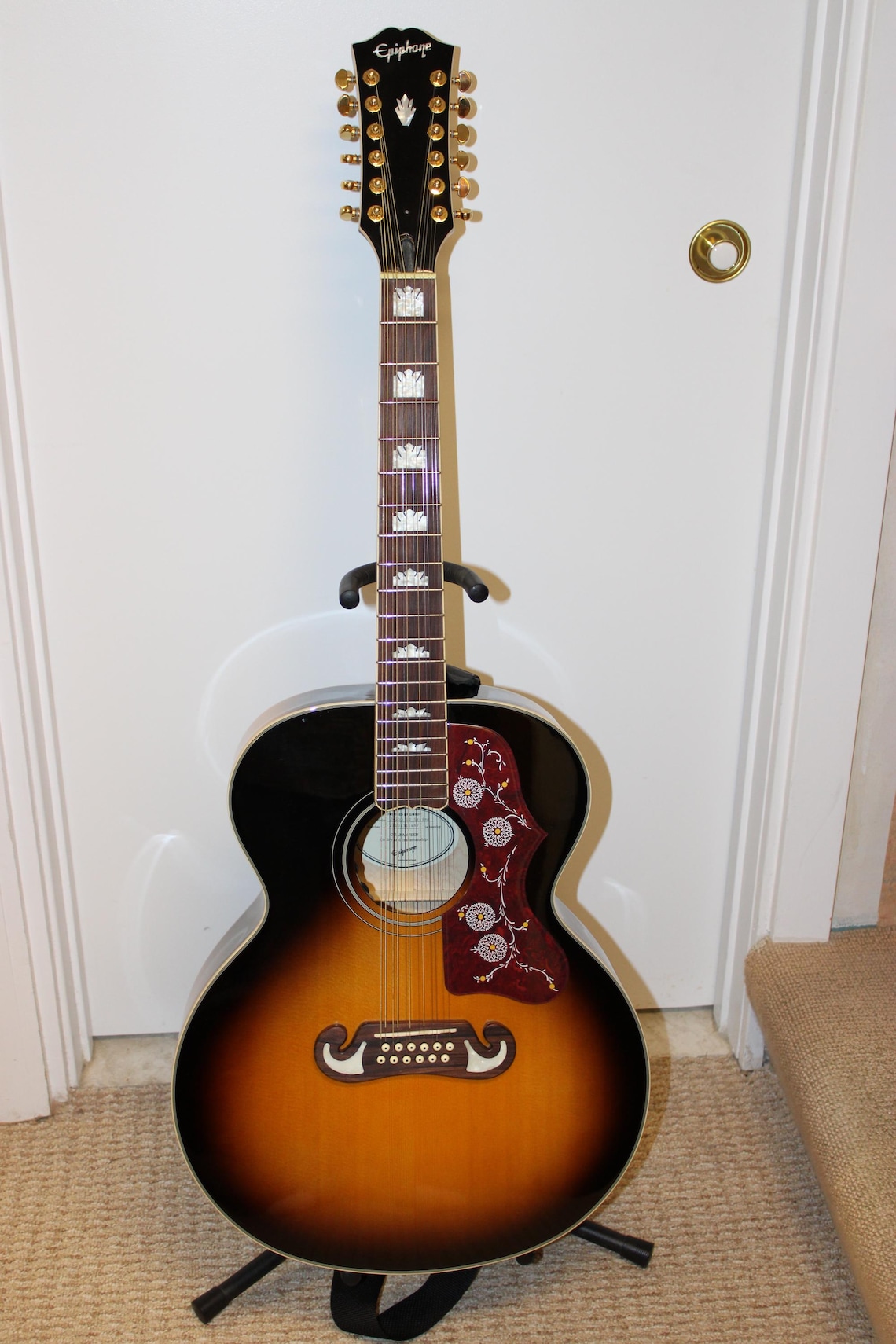 Epiphone 12 String Acoustic Guitar & Original Case, 2021 Both MINT ...