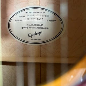 Epiphone 12 String Acoustic Guitar & Original Case, 2021 Both MINT ...