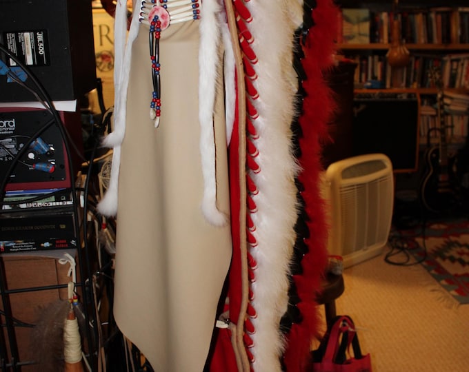 Native American Style Plains Indian Full Length Headress, 100 "legal ...