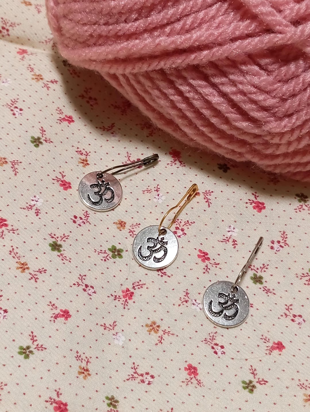 Om Symbol Stitch Marker, Crochet Pin, Divinity Stitch Holder, Set for ...