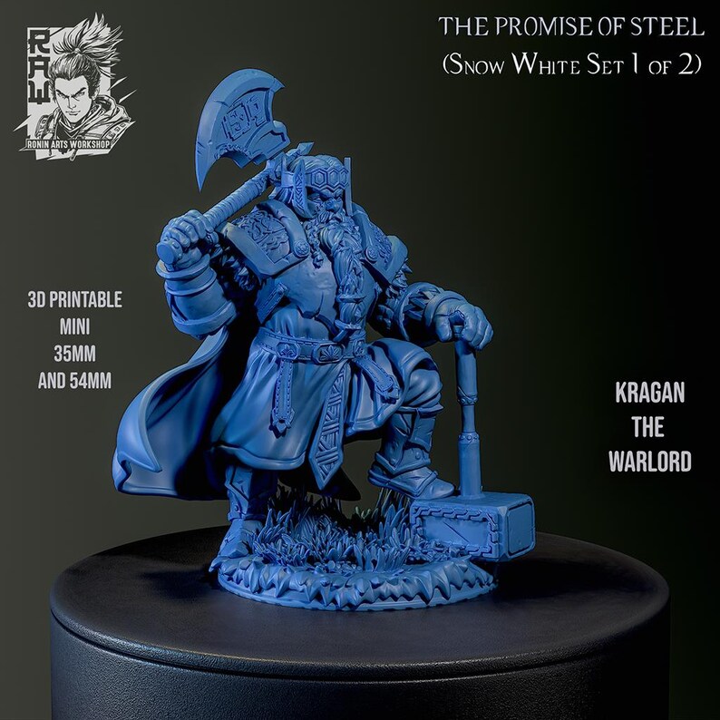 Dwarfs Minis Part 1 3D Figure Unpainted Display Figure Garage Kit - Etsy