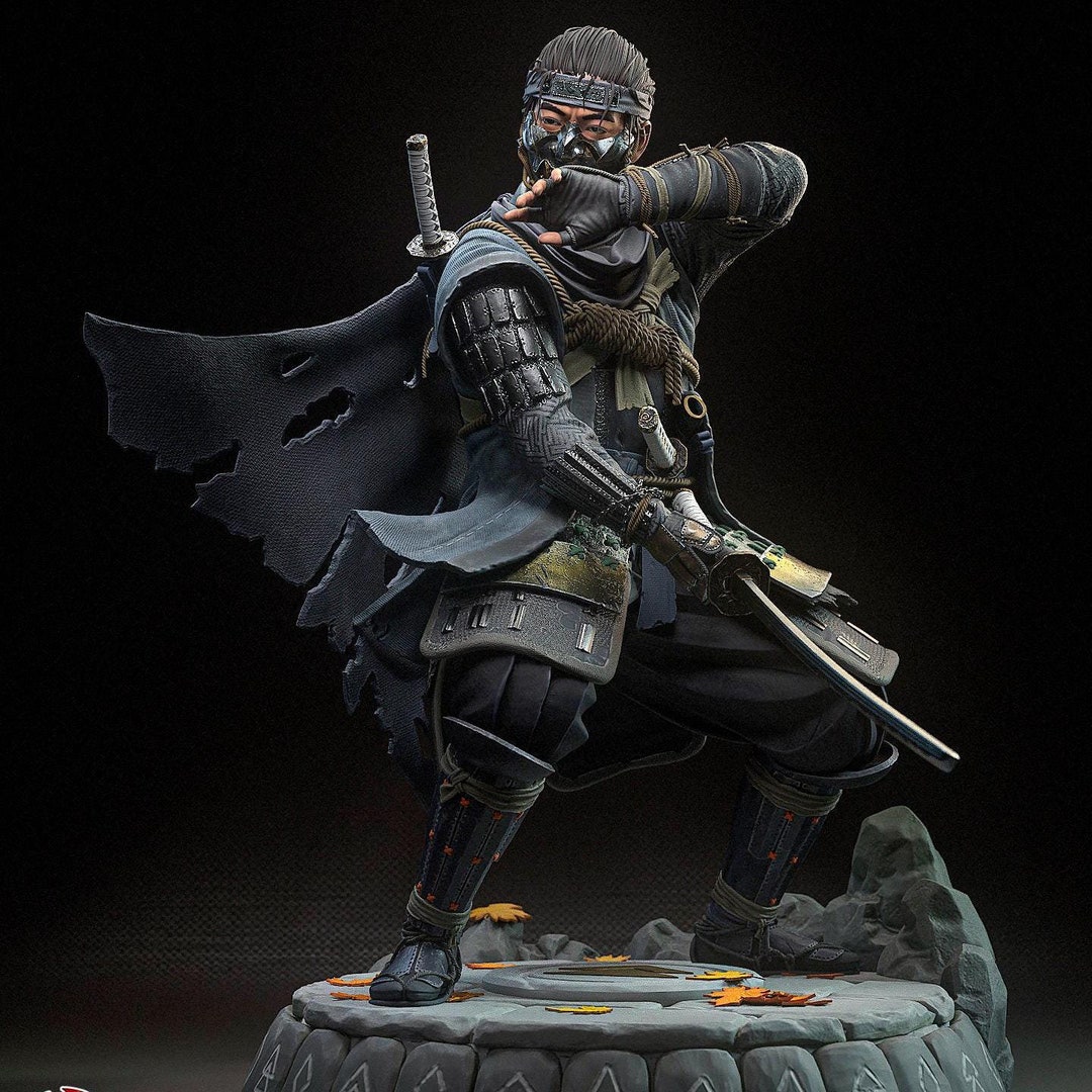 Jin Sakai | Ghosts of Tsushima | 3D Figure | Unpainted Display Figure ...